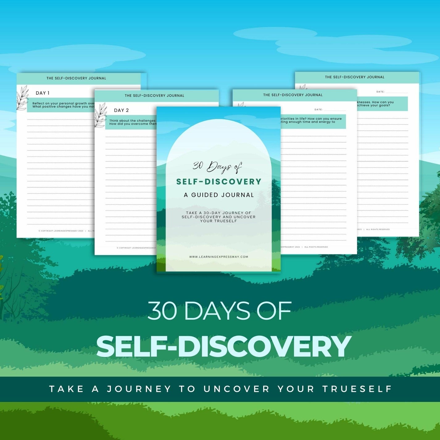 30 Day Self Discovery Journal | Self Help Workbook | Self Discovery Pr ...